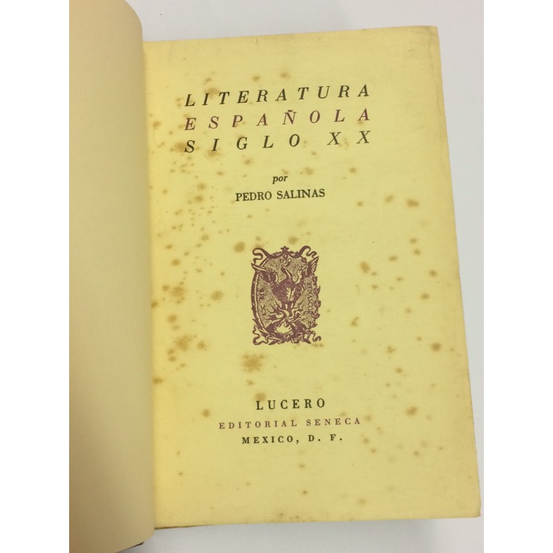 Literatura Española siglo XX. Literatura Española siglo XX.